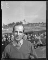 Harry Cooper, golfer, on a golf course during a tournament, Los Angeles ...