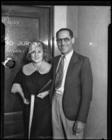 Kidnapping victims John Jeske and his wife Elaine, Los Angeles, 1934 ...