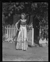 Norma Dana prepares to perform, Los Angeles County, 1935 — Calisphere