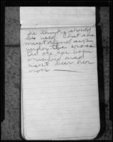 Page in the red notebook of Lorraine Wiseman, witness in the Aimee ...
