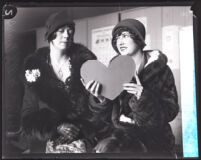 Actress Ethlyne Clair and Elizabeth Nourse, Los Angeles, circa 1929 ...
