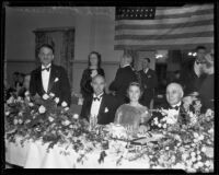 Frederick P. Woellner, Milo Bekins, Eloise Bekins, and Frank F. Merriam ...