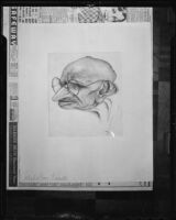 Caricature of Mahatma Gandhi by the artist Wolo, 1933 — Calisphere