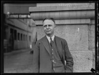 John P. Mills appears in court, Southern California, 1931 — Calisphere