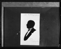 Copy of Governor James Rolph silhouette by Gene Ross, 1933 — Calisphere