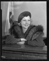 Dancer and actress June Knight in court against her former agent, Los ...