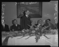Robert L. McCourt, Daniel C. Roper, and Walter J. Braunschweiger at a ...