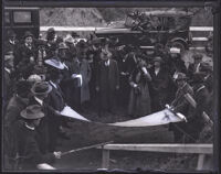 Jurors for the trial of Arthur C. Burch at the location of the murder ...