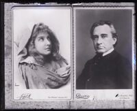 Portraits of actors Mary Anderson and Edwin Booth, United States, circa ...