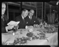 Colonel Frank Knox at G.O.P. dinner, Los Angeles, 1935 — Calisphere