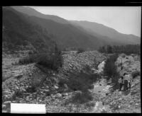 San Gabriel Canyon, below the dam, Azusa, 1925-1939 — Calisphere