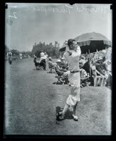 Harold Thompson plays at a golf course, Los Angeles, 1924-1937 — Calisphere