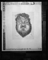 Caricature of the wrestler Man Mountain Dean by the artist Wolo, 1935 ...