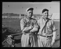 Art "Tillie" Shafer and Zeb Terry at Gilmore Stadium, Los Angeles, 1936 ...