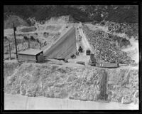 Construction at the San Gabriel Dam site, Azusa, 1932-1939 — Calisphere