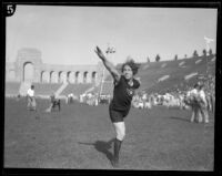 Lillian Copeland at the Coliseum, Los Angeles, circa 1924-1932 — Calisphere
