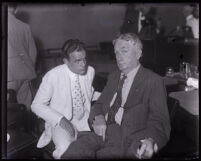 David H. Clark with his attorney W. I. Gilbert, Los Angeles, 1931 ...