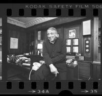 Howard W. Koch, television producer-director in his office, Los Angeles ...