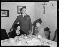 Christine Sterling, David Faries, Mrs. Edmund Hughes, Los Angeles, 1920 ...
