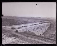 View of the Arroyo Bridge at UCLA, Los Angeles, 1929 — Calisphere