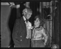 Actor James Guilfoyle and an unidentified actress at the Mason Theatre ...