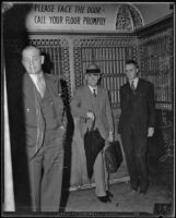 Attorneys Irl D. Brett and John C. Packard, 1928 — Calisphere