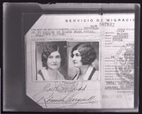 Passport of Winnie Ruth Judd, accused of murder, 1931 — Calisphere