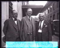 A. H. Conner, Thomas M. Bell, and Dr. Amos W. Butler on a federal tour ...