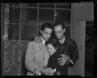 William Spinelli Jr., Joseph Spinelli, and Helen Angiuli embrace, Los ...