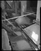 Construction inside Commercial Exchange Building, Downtown Los Angeles ...