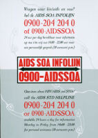 AIDS Soa Infolijn [inscribed] — Calisphere