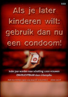 Als je later kinderen wilt: gebruik dan nu een condoom! [inscribed ...