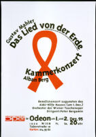 Gustav Mahler, Das Lied von der Erde. Kammerkonzert, Alban Berg ...