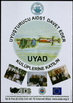Uyuşturucu AIDS'i davet eder [inscription] — Calisphere