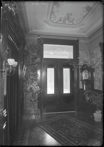 Front door and hallway, William Letts Oliver house, 101 Vernon Street ...