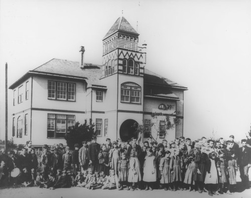El Modena Grammar School, El Modena, California, 1889 — Calisphere