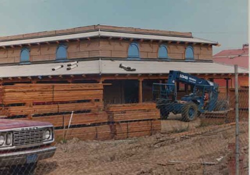 Motel complex under construction — Calisphere