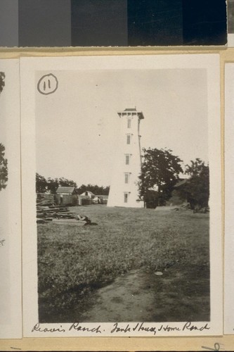 Reavis Ranch, tank and house, Home Ranch — Calisphere