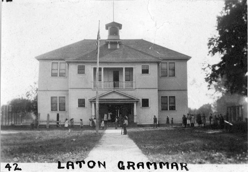 Laton Grammar School Laton California — Calisphere