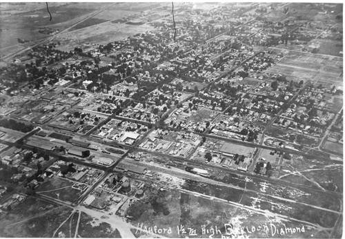 Aerial View of Hanford Taken From Hot Air Balloon — Calisphere