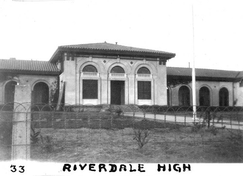 Riverdale High School Riverdale California — Calisphere