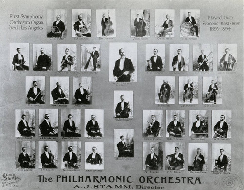 Photograph of the First Symphony Orchestra in Los Angeles — Calisphere