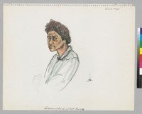 [recto]: Ruchell Magee in chains during San Quentin Hearing 1970 ...