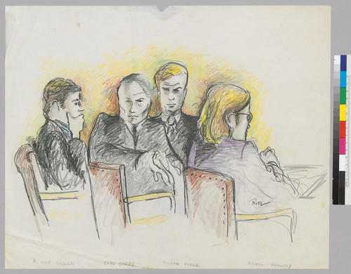 [recto]: R. Jay Engel; Charles Garry; Richard Hodge; Michael Kennedy ...