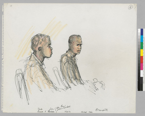 8/24/71 Fleeta Drumgo and John Clutchette after George Jackson was ...