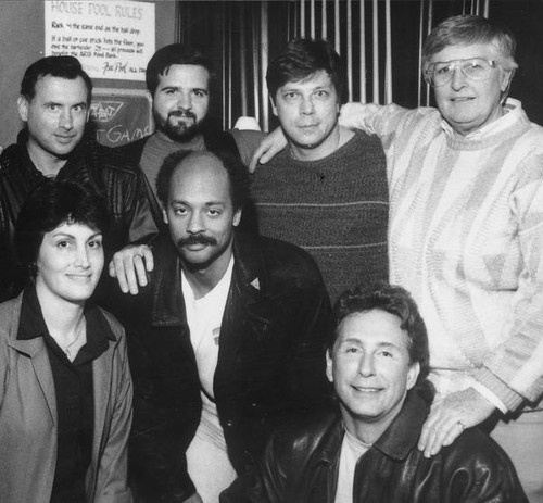 Group portrait of seven people — Calisphere