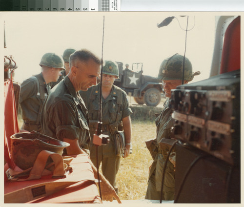Army photo - front line briefing — Calisphere