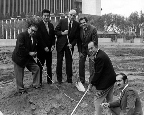 City Hall Groundbreaking on December 16, 1970 — Calisphere