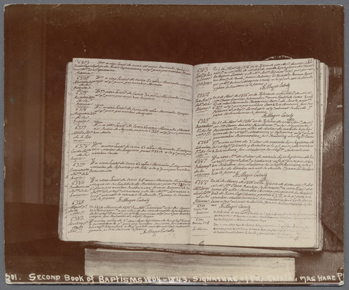 Mission Santa Clara Book of Baptisms 1804-1843, ca. 1900 — Calisphere