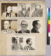 Mug shots of George Contant, alias George Sontag; Christopher Evans ...